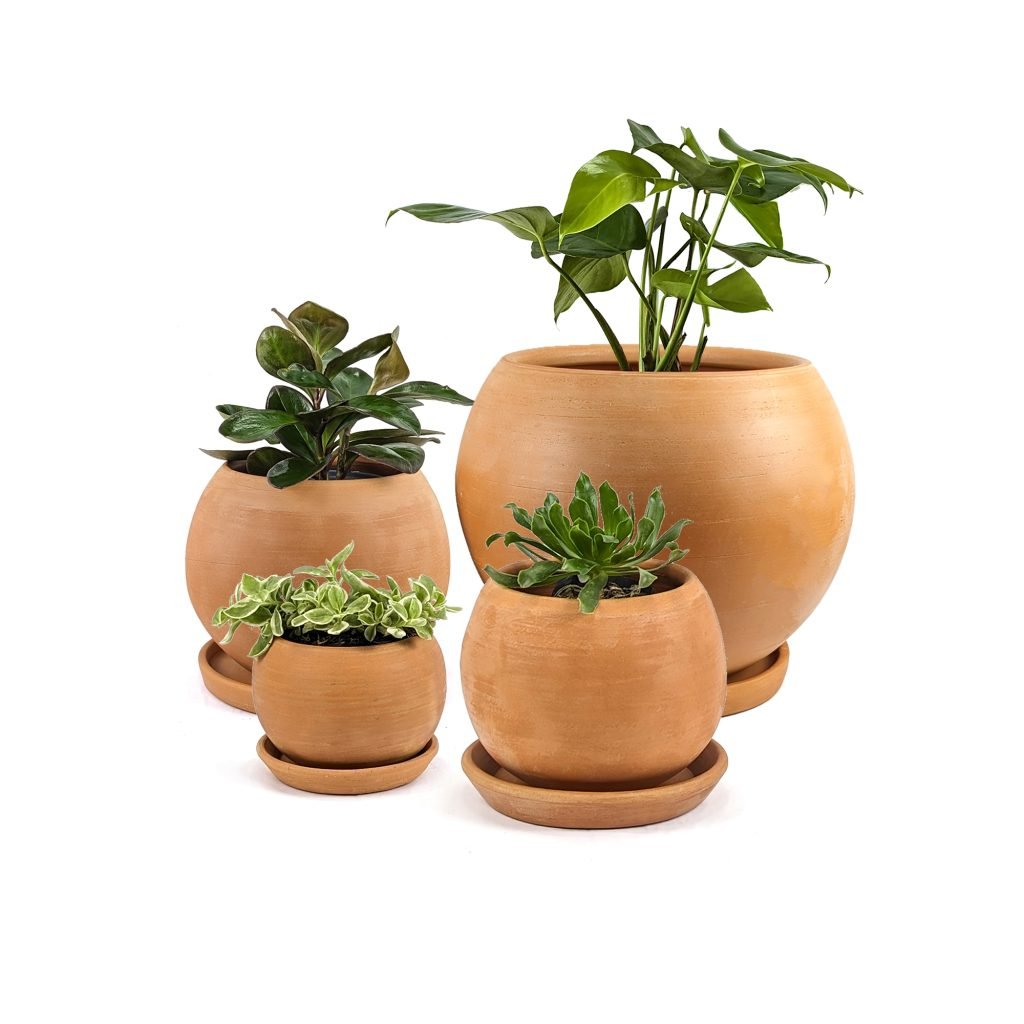Macetas Esfera Terracota | Jardin.pe